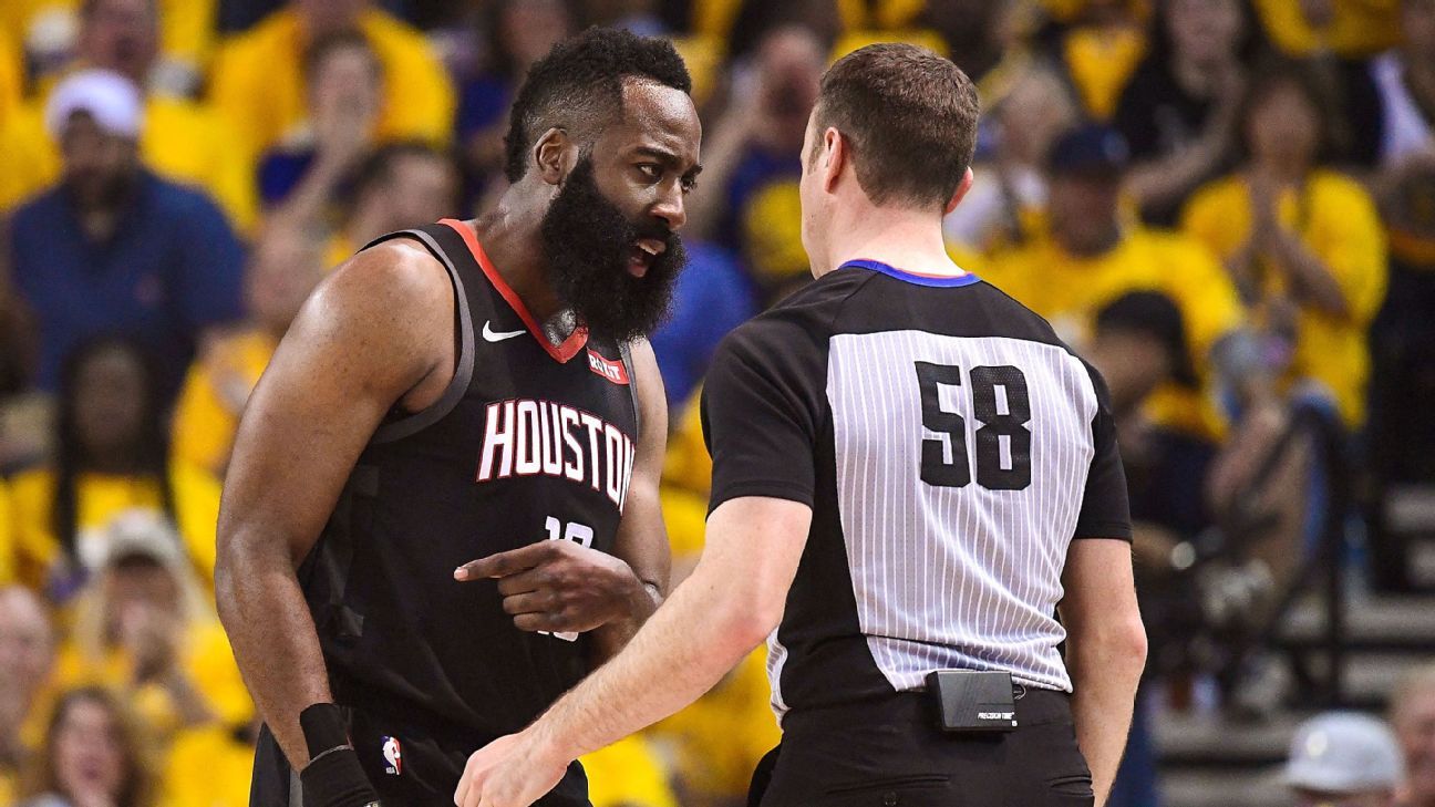 The officiating in the Rockets vs. Warriors series threatens to define ...