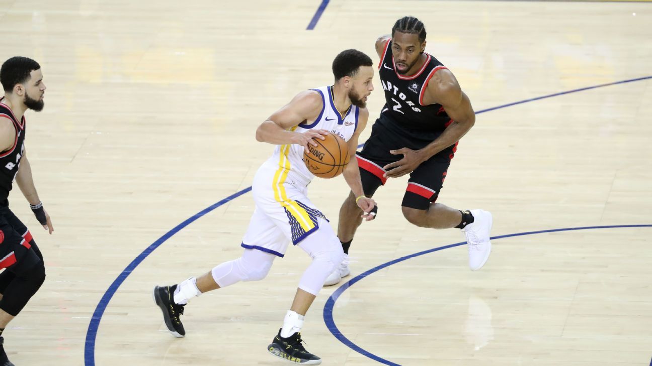 Curry faz 47 pontos, mas Raptors vencem Warriors e lideram as Finais da ...