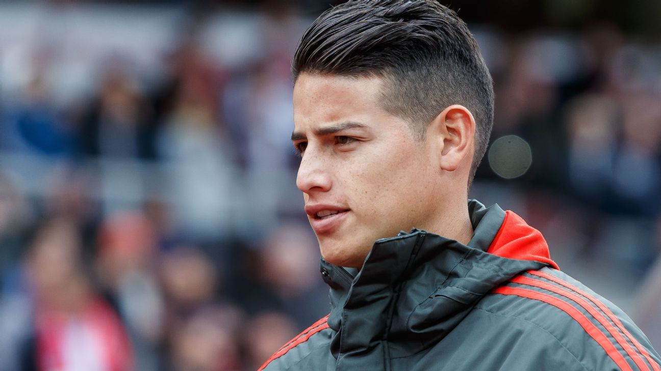 James Rodríguez quer jogar no Atlético de Madrid - ESPN