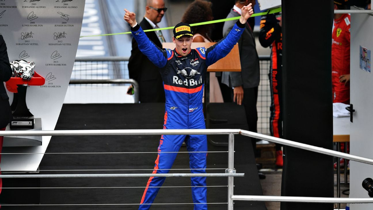 Kvyat podium came one day after birth of his first child - ESPN