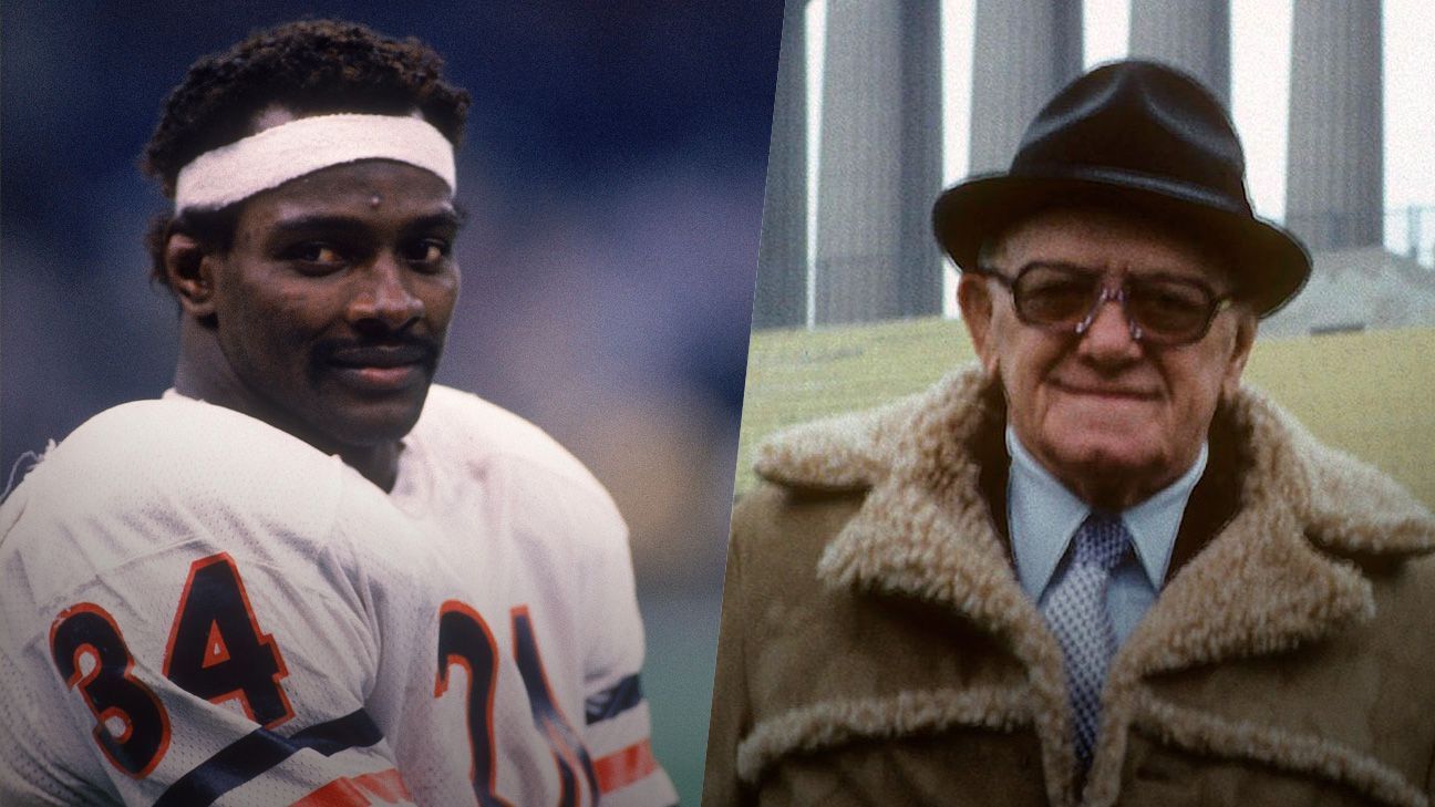 Chicago Bears develarán estatuas de Walter Payton y George Halas - ESPN
