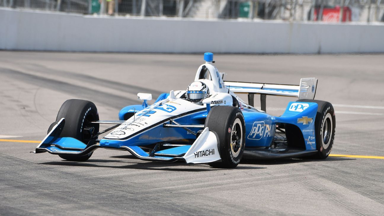 Newgarden wins Gateway pole, his 3rd of season - ESPN