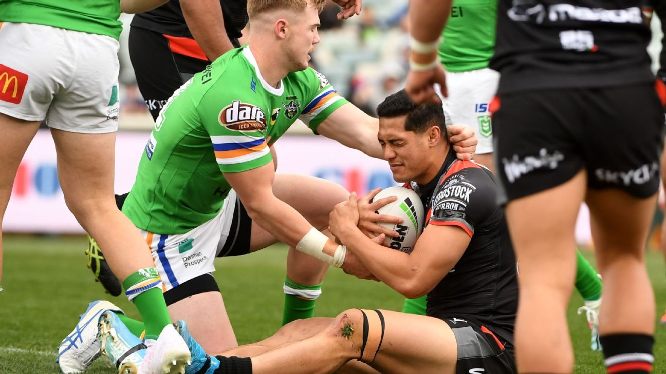 NRL Six Again R25 Eye gouging madness in Canberra - ESPN