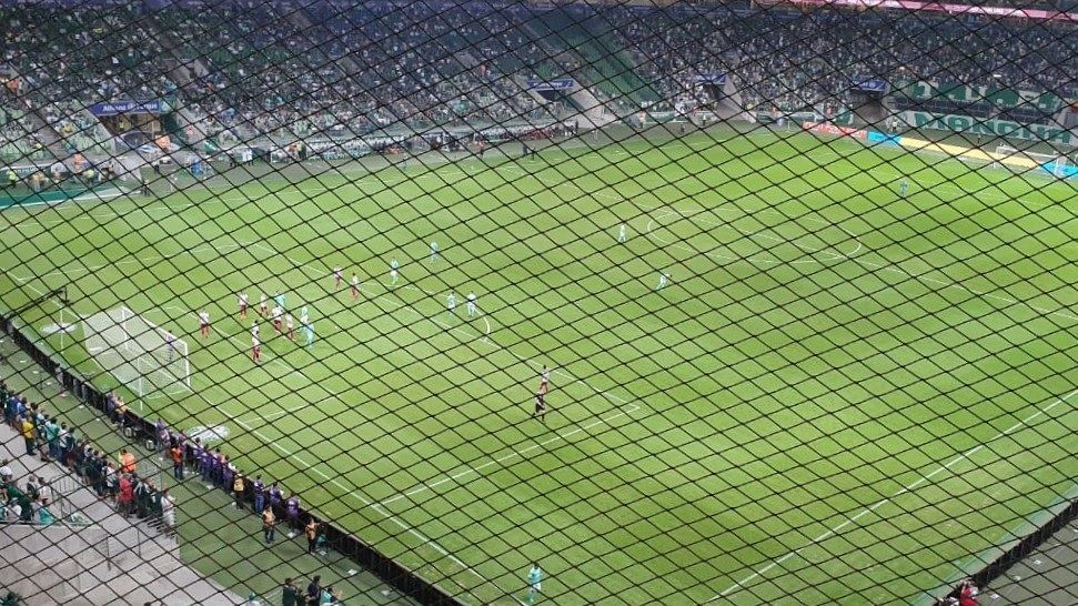 Fluminense ataca Palmeiras por rede no setor visitante do Allianz ...