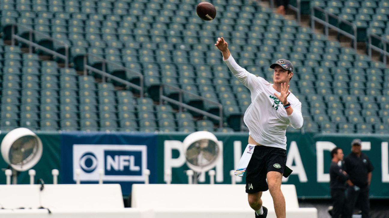 Jets QB Sam Darnold says he's not worried about getting hit in return ...