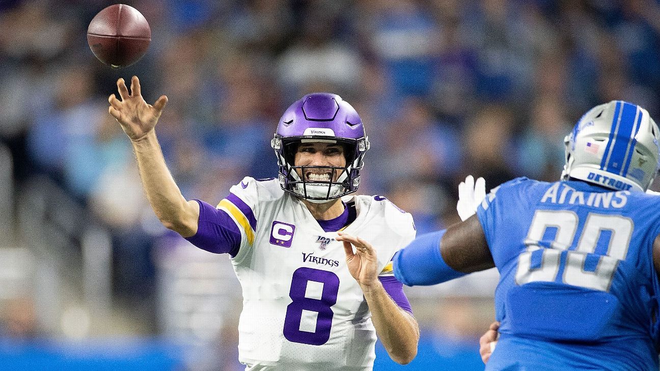 Vikings holding strong in NFC North behind surging offense - ESPN ...