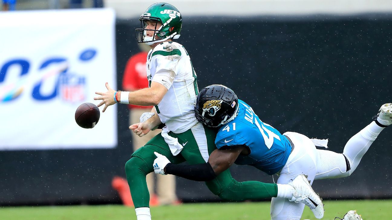 Jaguars rookie Josh Allen rushing toward team records for sacks - ESPN ...