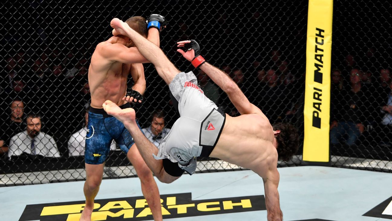 Zabit Magomedsharipov domina Calvin Kattar e vence mais uma no UFC - ESPN