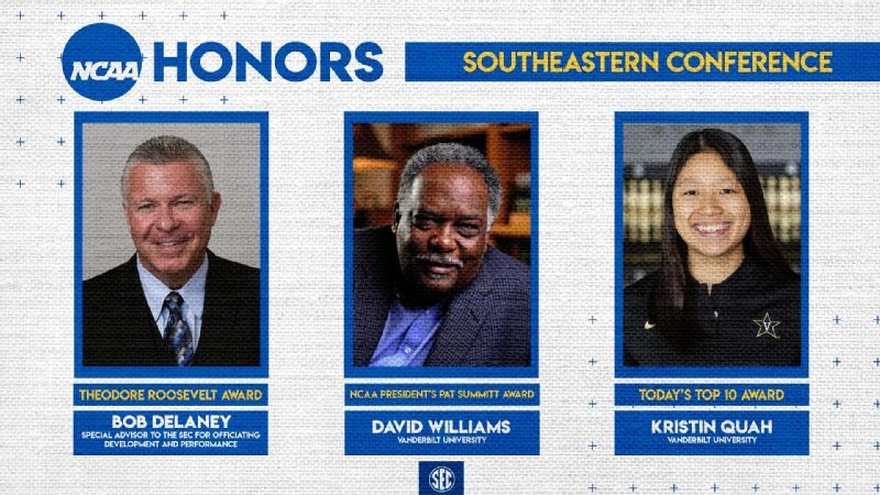 NCAA to recognize several SEC honorees