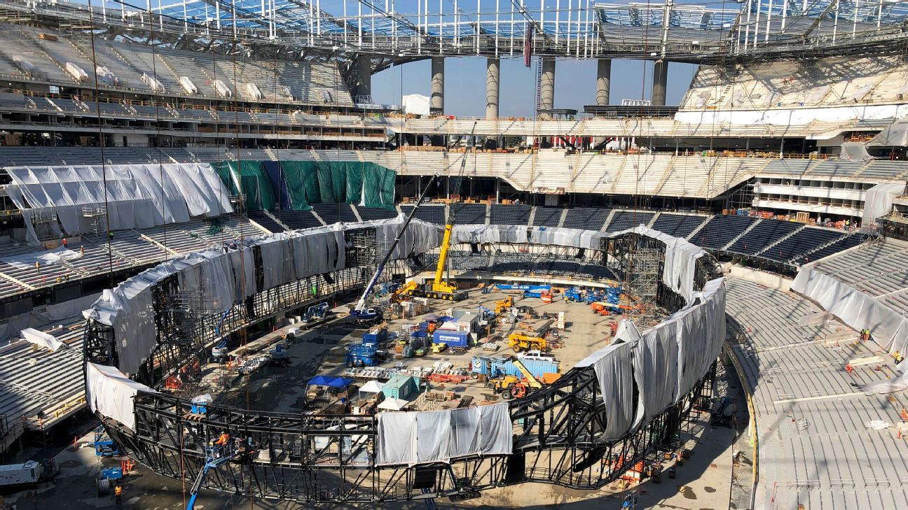 SoFi Stadium presenta avances del 85 por ciento - ESPN