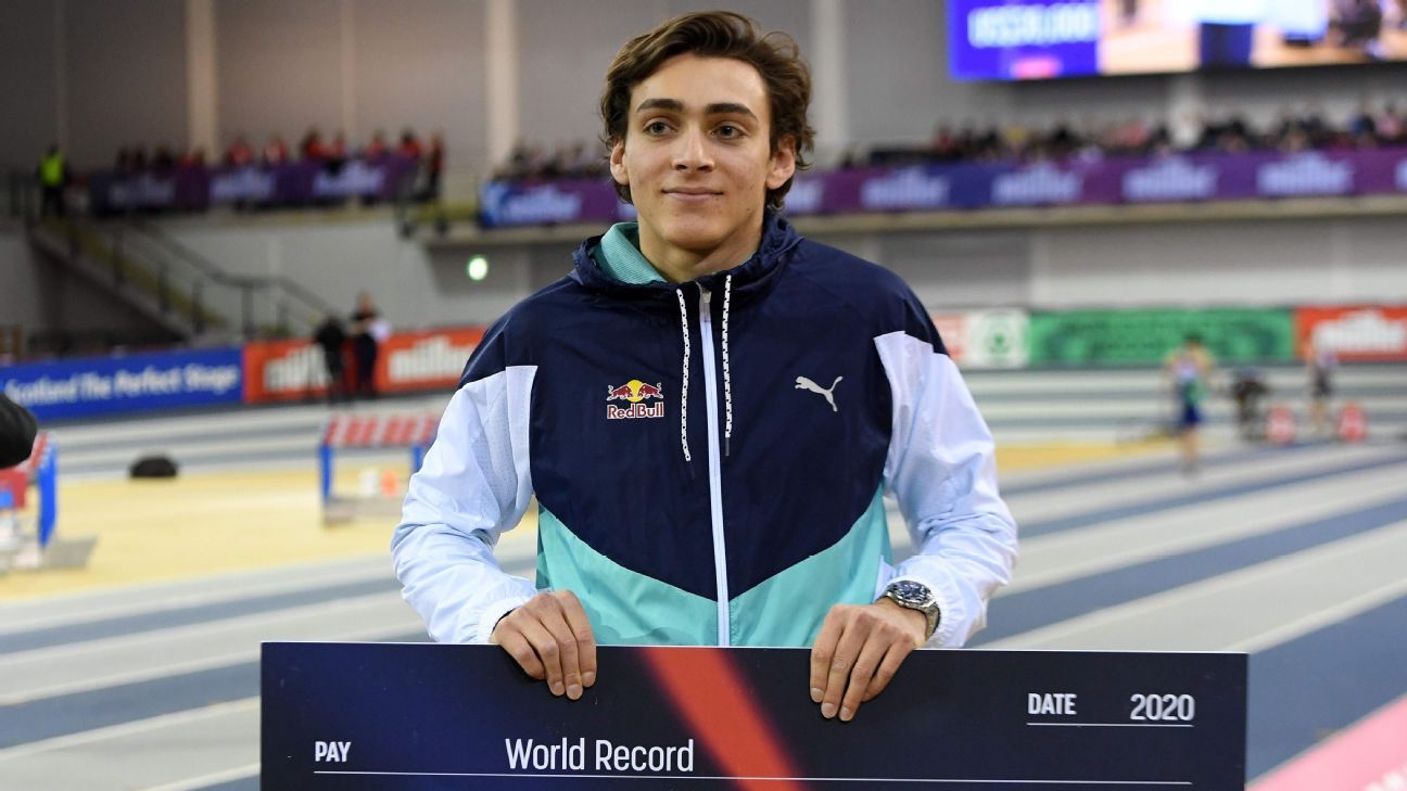 Sweden's Armand Duplantis breaks world pole vault record again - ESPN