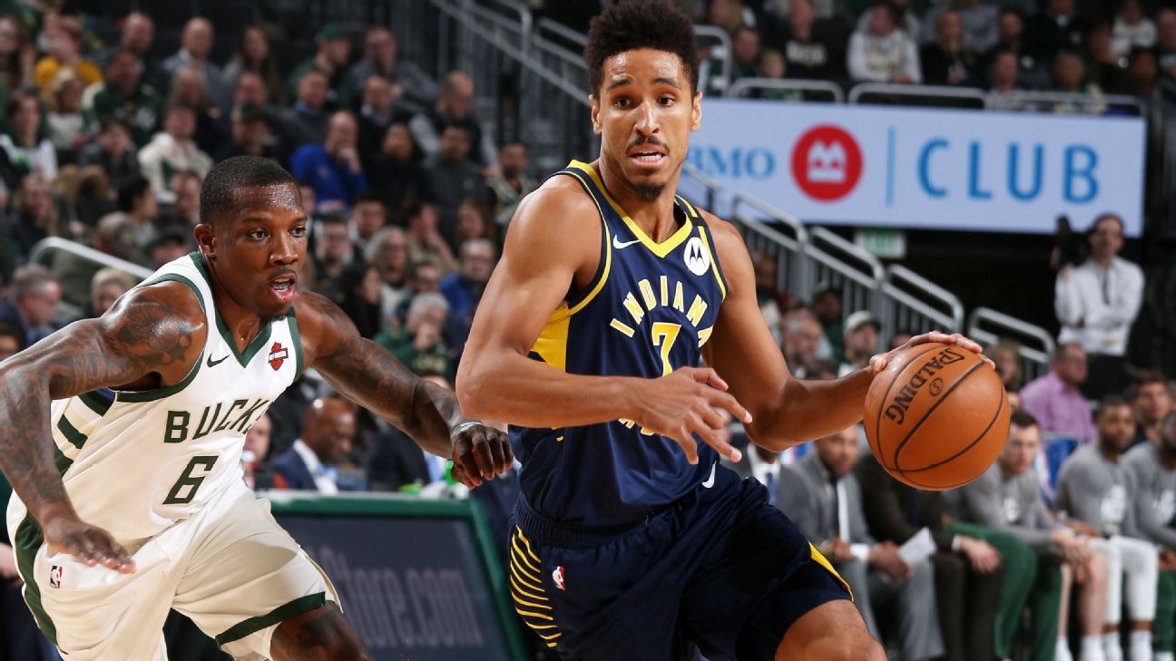Malcolm Brogdon exits Pacers' loss to Bucks with sore left hip - ESPN