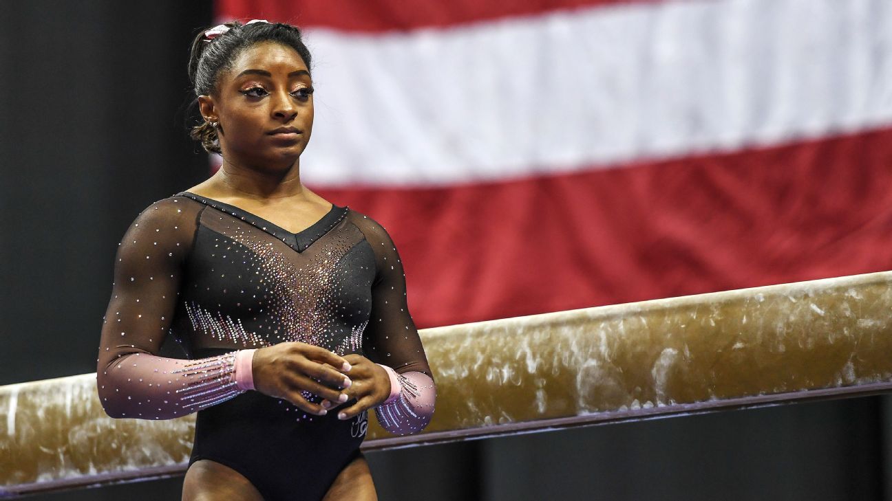 Simone Biles stops short of committing to postponed Games - ESPN