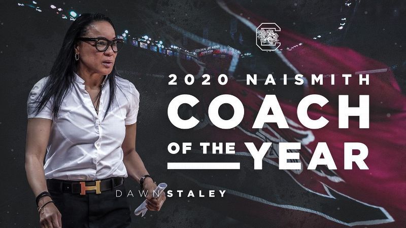 Staley makes history as Naismith Coach of the Year