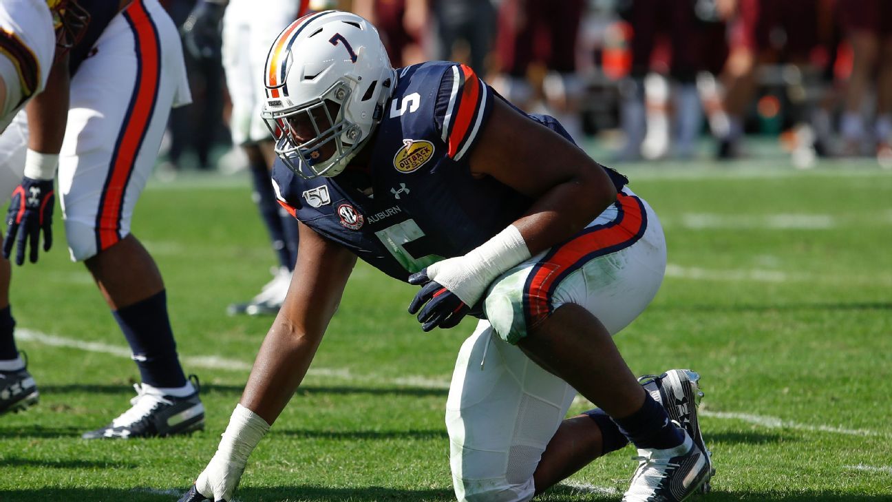 Panthers toman en la primera ronda al tackle defensivo Derrick Brown - ESPN