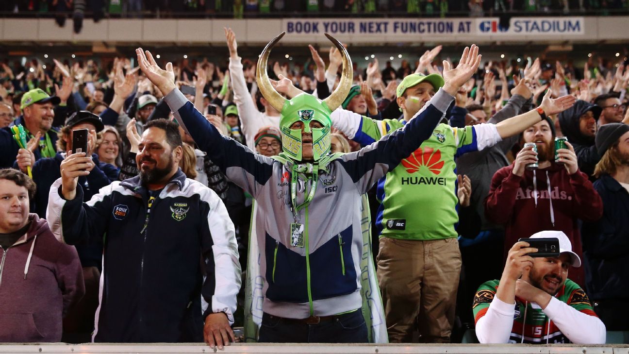 Canberra Raiders investigating early return of fans to GIO Stadium - ESPN