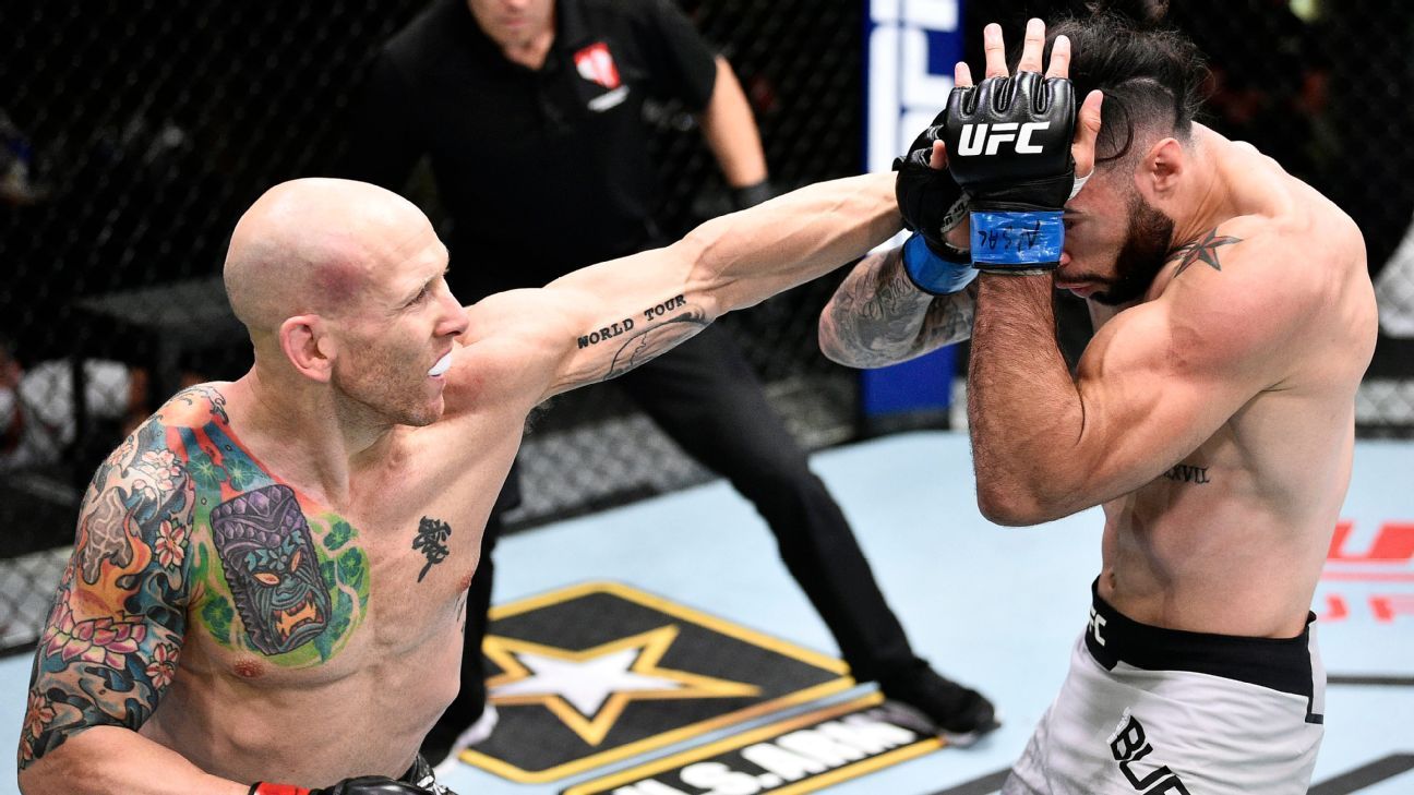 Fight of the year? UFC fighters react to Josh Emmett-Shane Burgos brawl ...