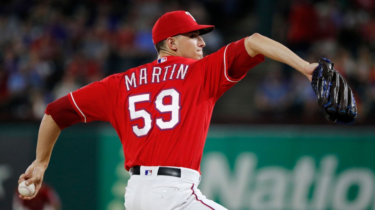 Rangers reliever Brett Martin on injured list because of COVID-19 - ESPN