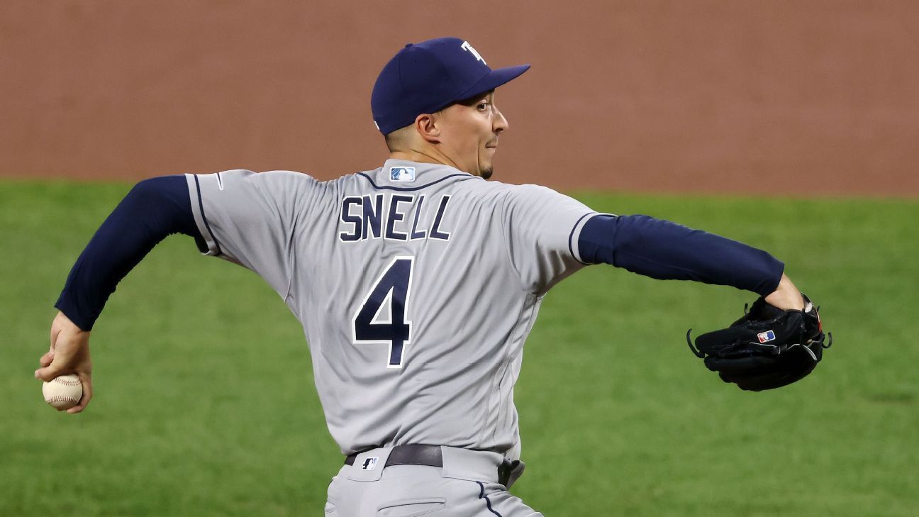 Tampa Bay Rays' Blake Snell to start Game 1 of ALCS vs. Houston Astros ...