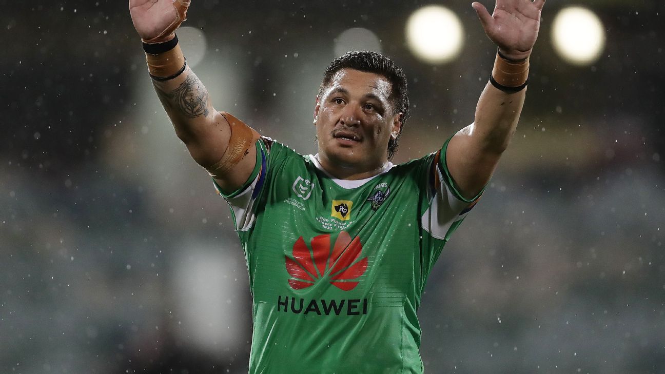Josh Papali'i signs three-year extension with Canberra Raiders - ESPN