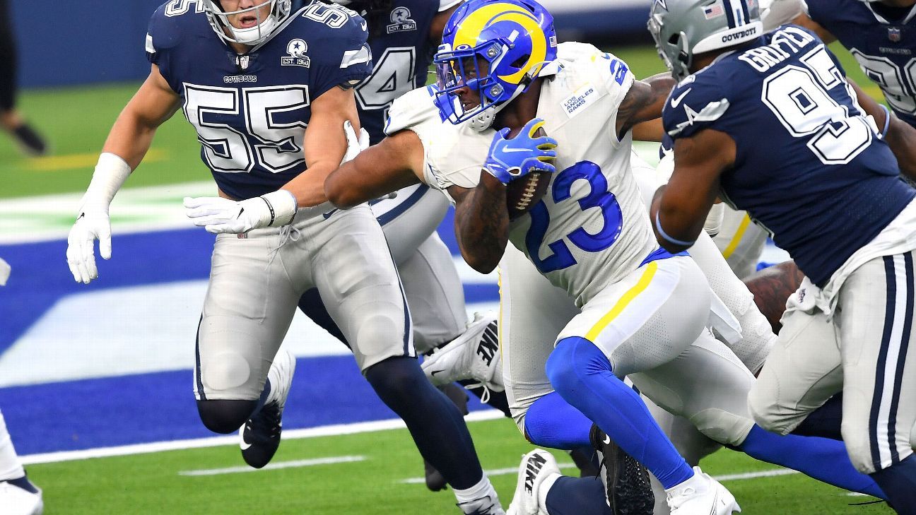 Los Angeles Rams rookie RB Cam Akers ruled out vs. Bills - ESPN