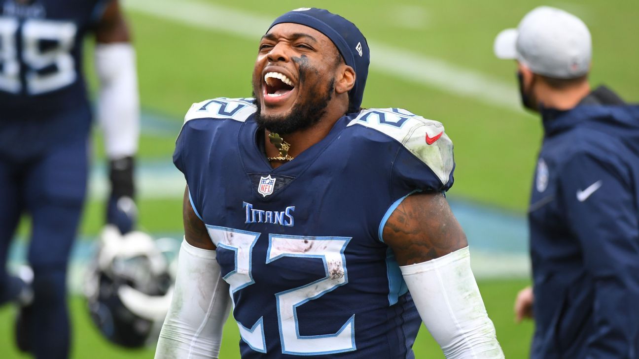 Titans' offense cruising behind Derrick Henry, but Steelers pose ...