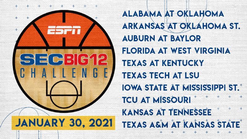 2021 SEC/Big 12 Challenge matchups set