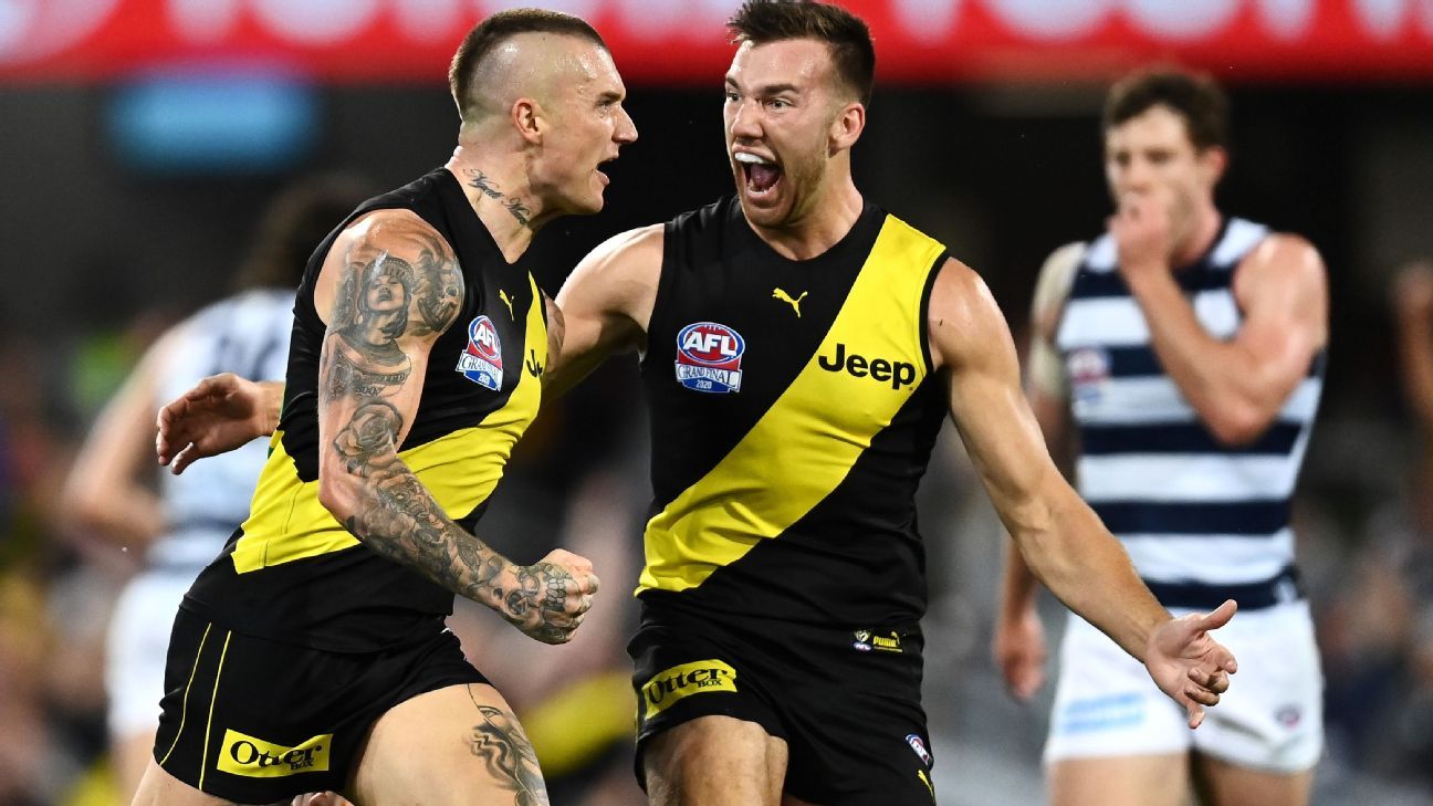 AFL Grand Final Dustin Martin is best-ever finals player says Richmond ...