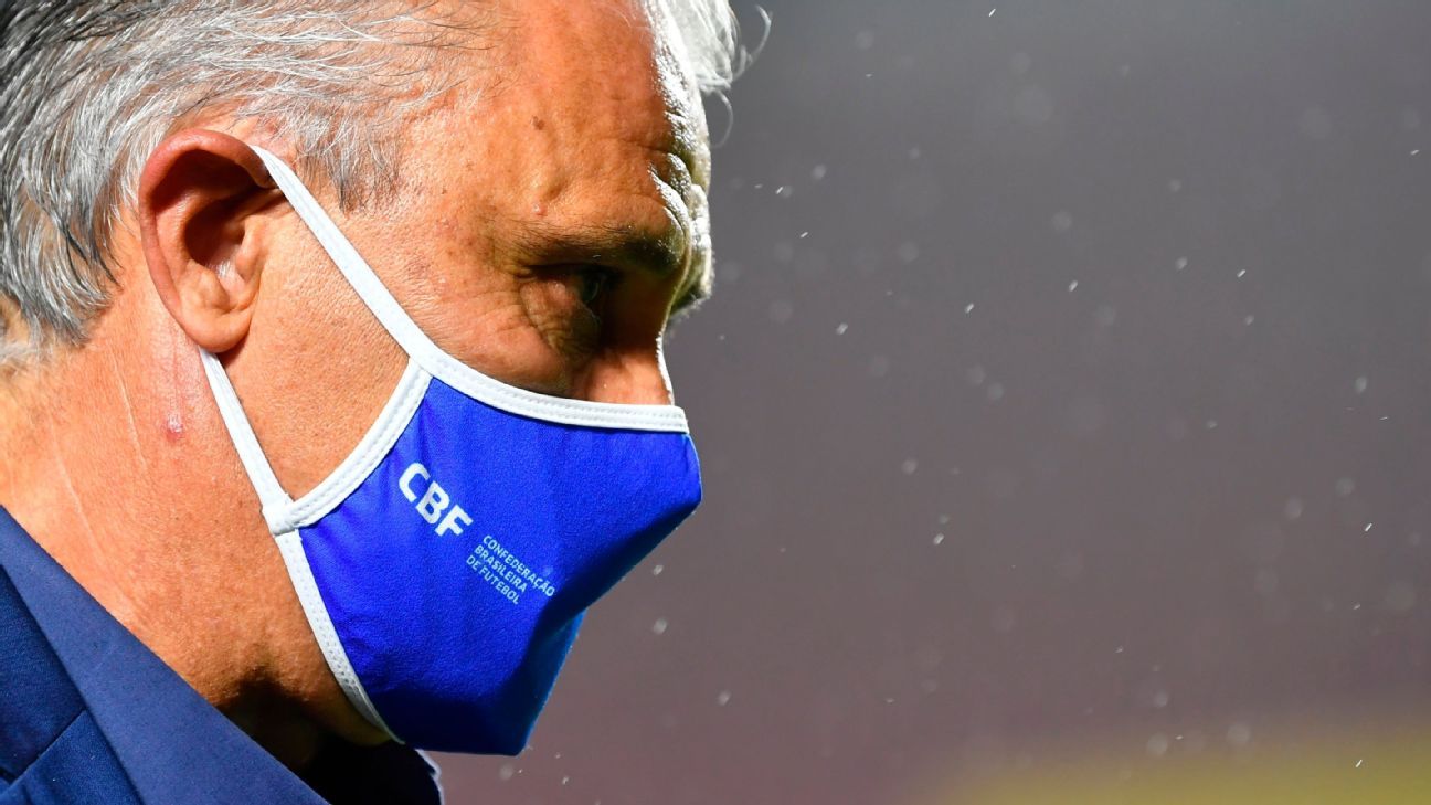 Tite admite dificuldades do Brasil, e auxiliar Matheus Bacchi argumenta ...