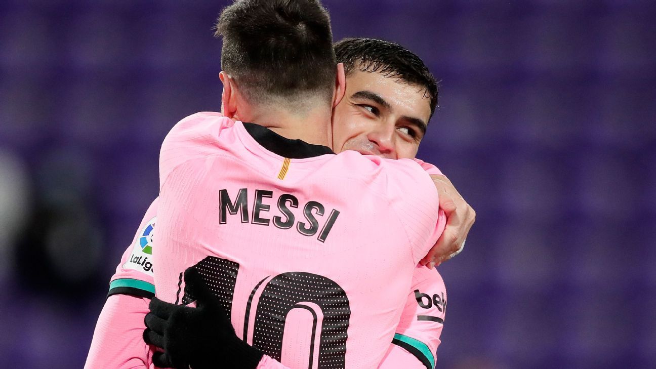 Messi pone los récords y Pedri la ilusión para el Barça - ESPN