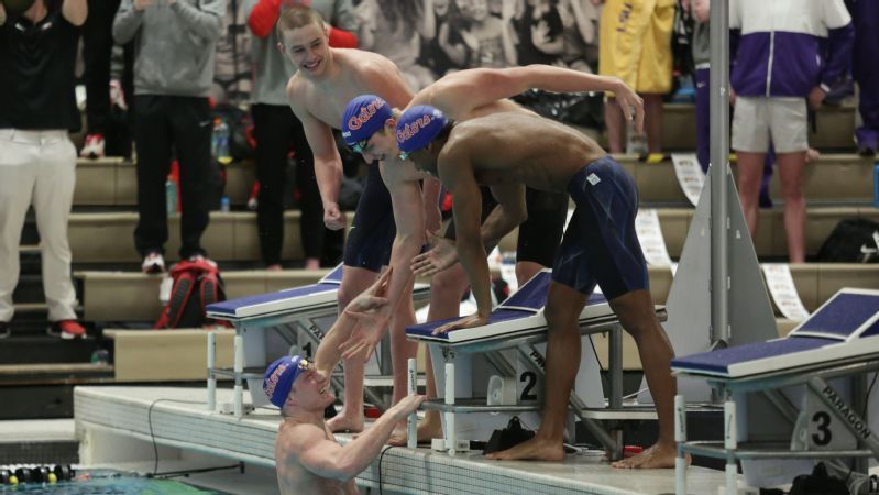 Four Events Completed on Day Two of Men's Swimming