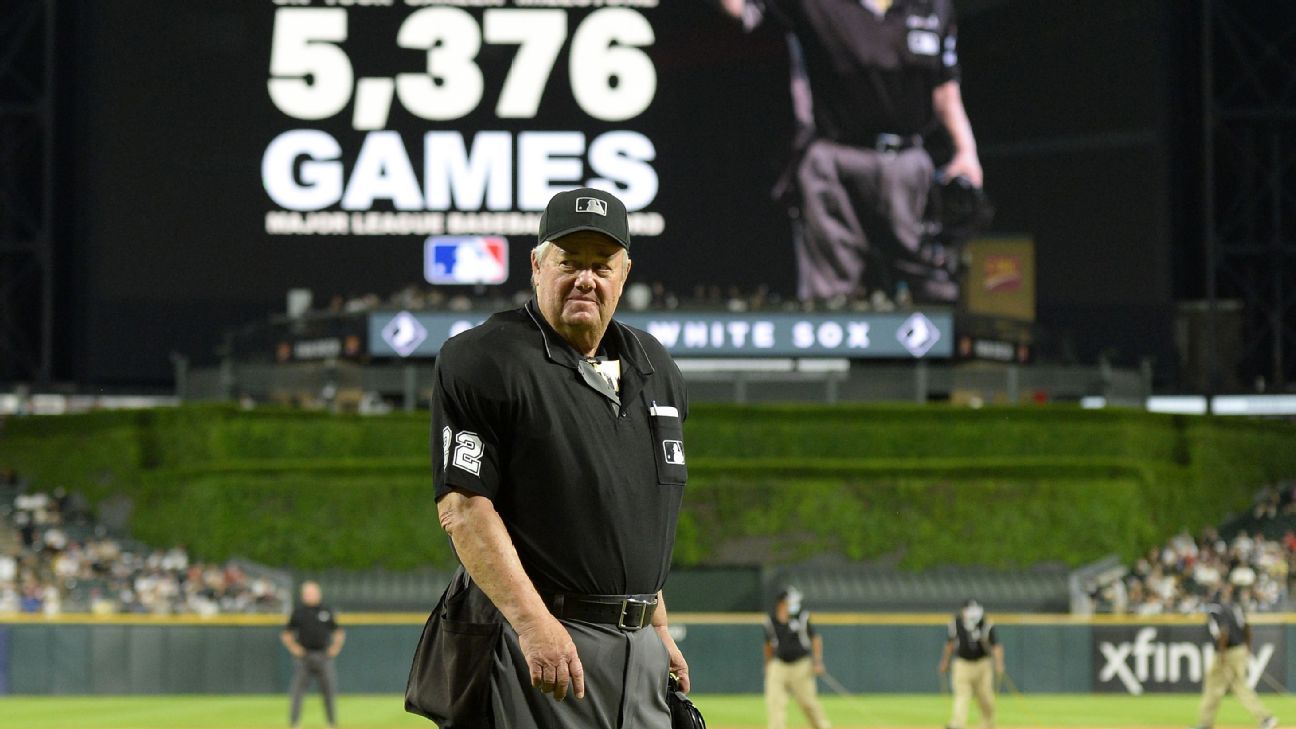 Umpire Joe West impone récord en MLB al trabajar en juego de temporada ...