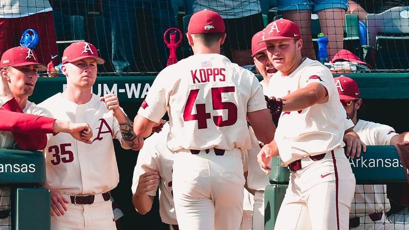 No. 1 Arkansas falls to NC State in elmination game