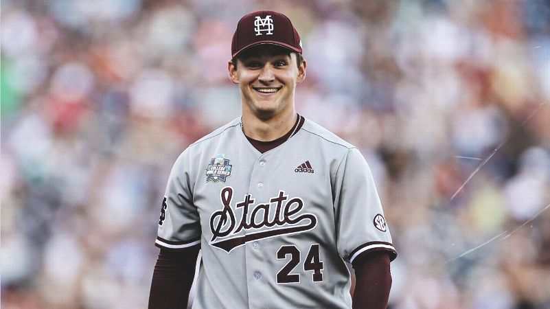 Bednar sets CWS record as MS State upends No. 2 Texas