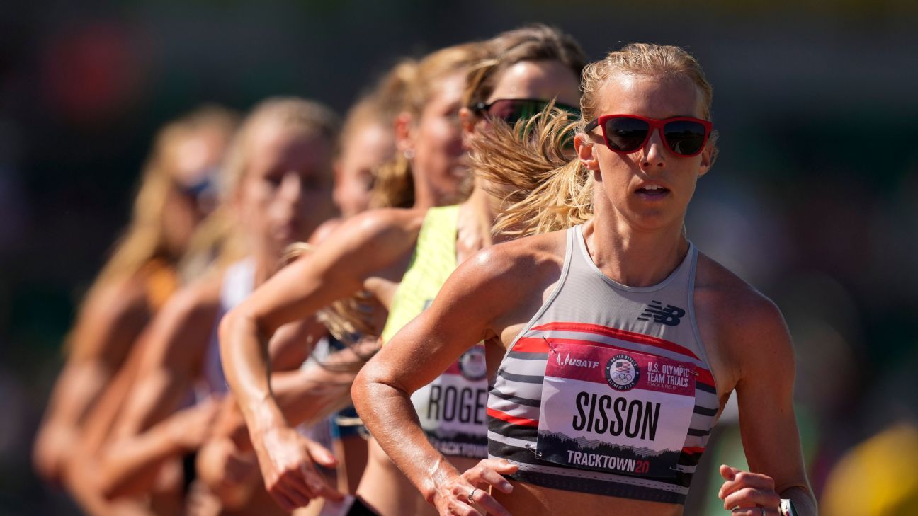 Emily Sisson sets 10,000-meter mark on hot day at U.S. track and field ...