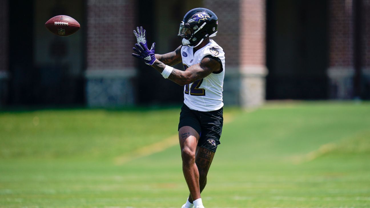 Novato Rashod Bateman acapara las miradas de la plantilla de Ravens - ESPN