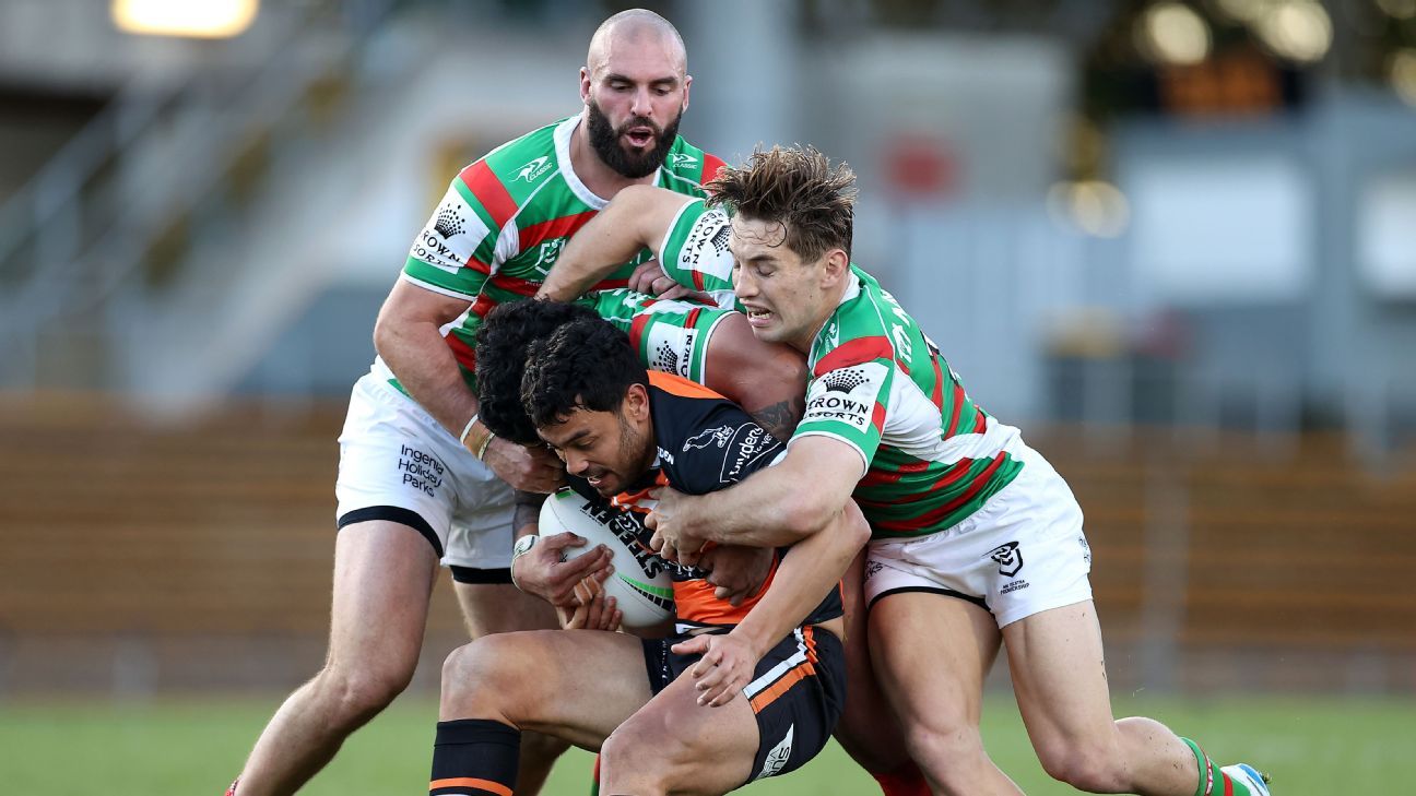 Rabbitohs cruise to easy NRL win over Tigers - ESPN