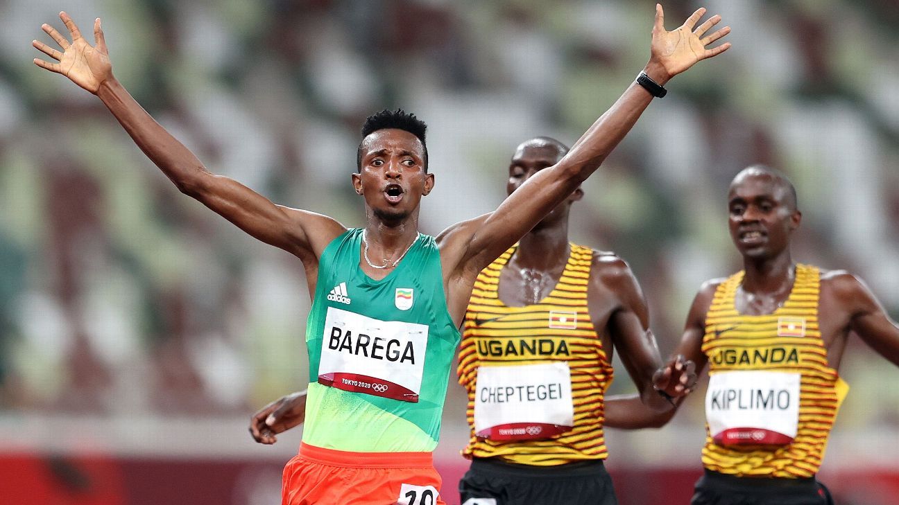 Ethiopia's Selemon Barega wins 1st track gold of Tokyo Olympics in men ...