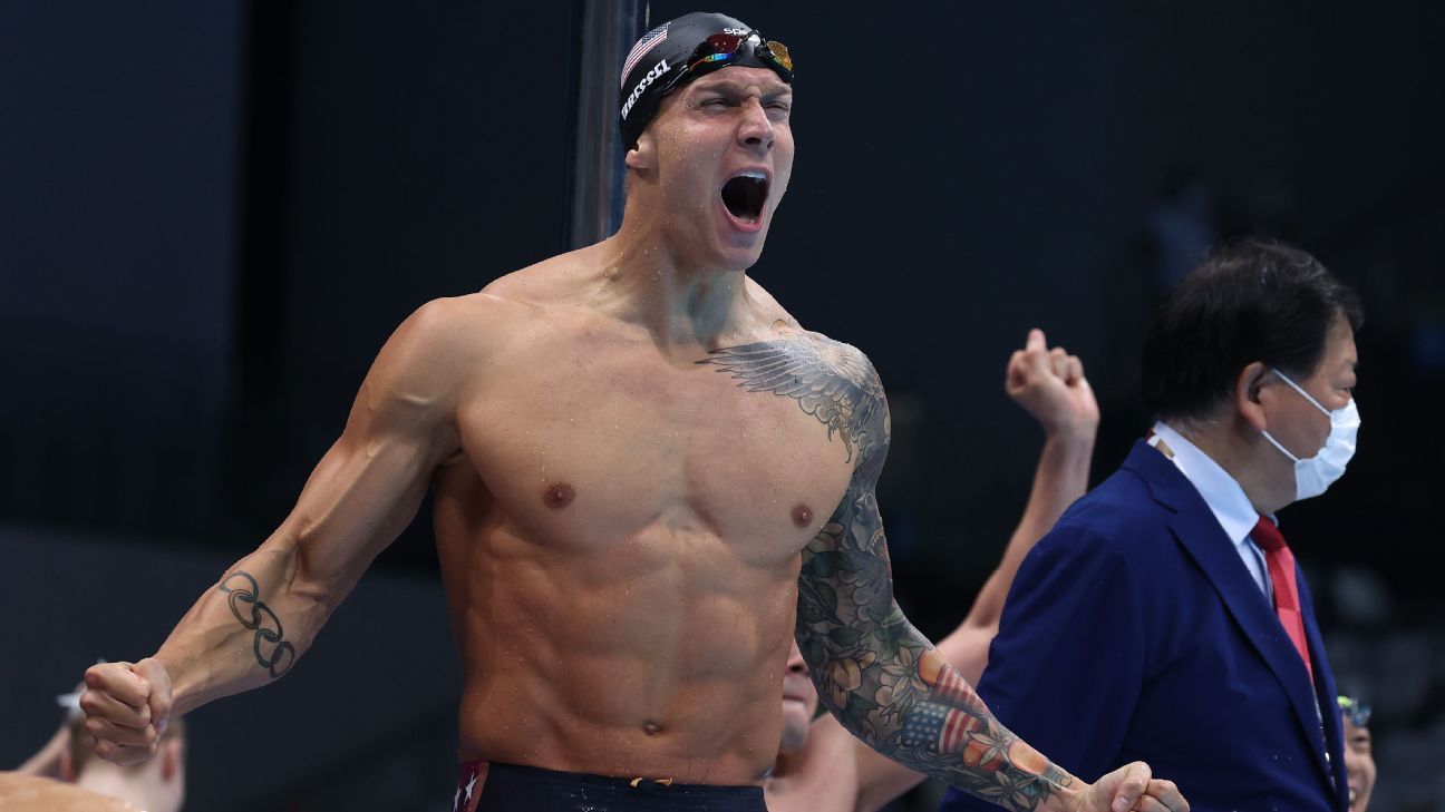 Caeleb Dressel Adornó Su Quinto Oro En Tokio 2020 Con Un Récord Mundial