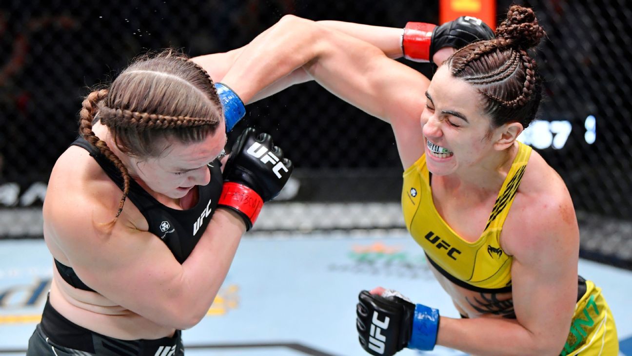 Norma Dumont holds on to beat Aspen Ladd via unanimous decision at UFC ...