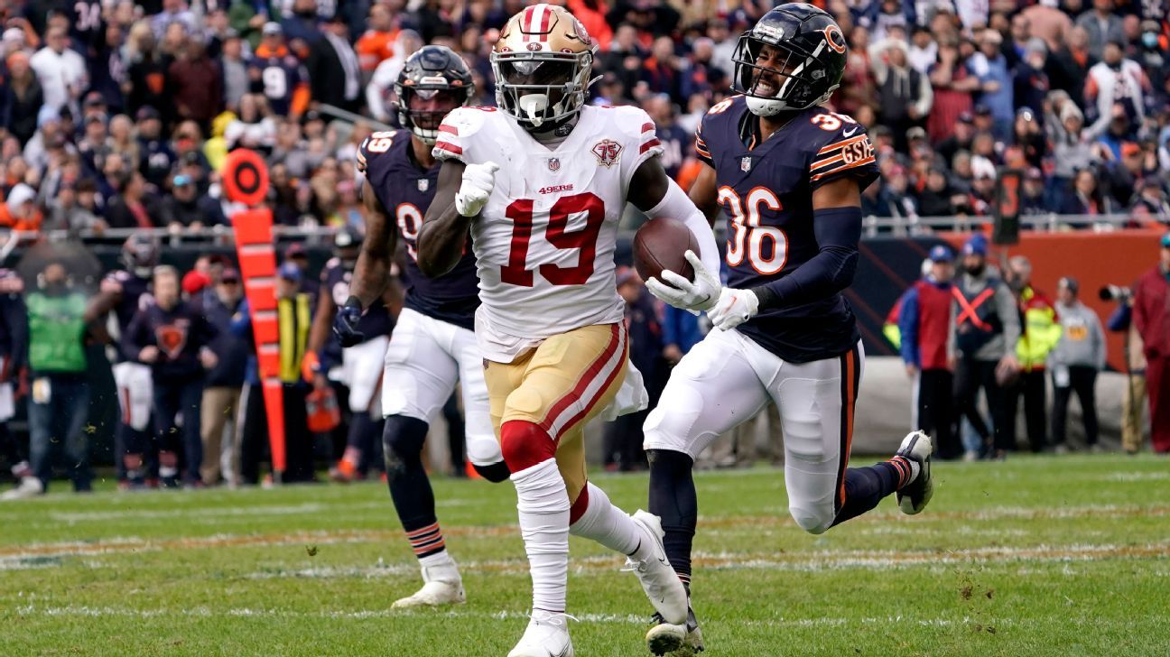 49ers' Deebo Samuel explodes through Bears' defense for electric 83 ...