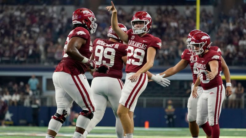No. 25 Hogs escape LSU with game-winning field goal
