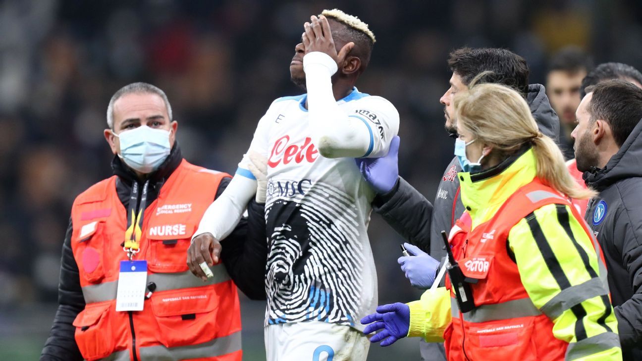 Napoli striker Victor Osimhen has surgery, ruled out of Afcon - ESPN