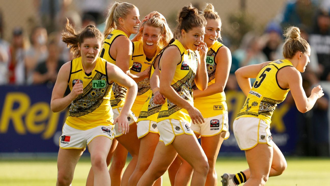 Conti stars as Richmond thumps St Kilda in AFLW opener - ESPN