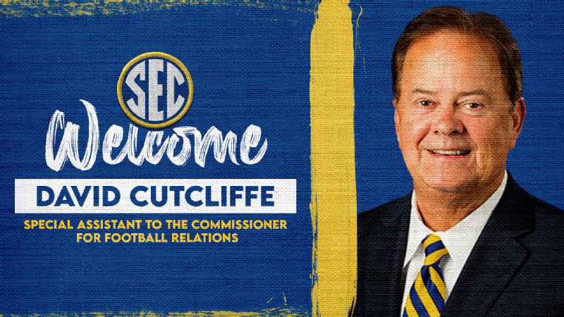 Cutcliffe Named Special Assistant to Commissioner