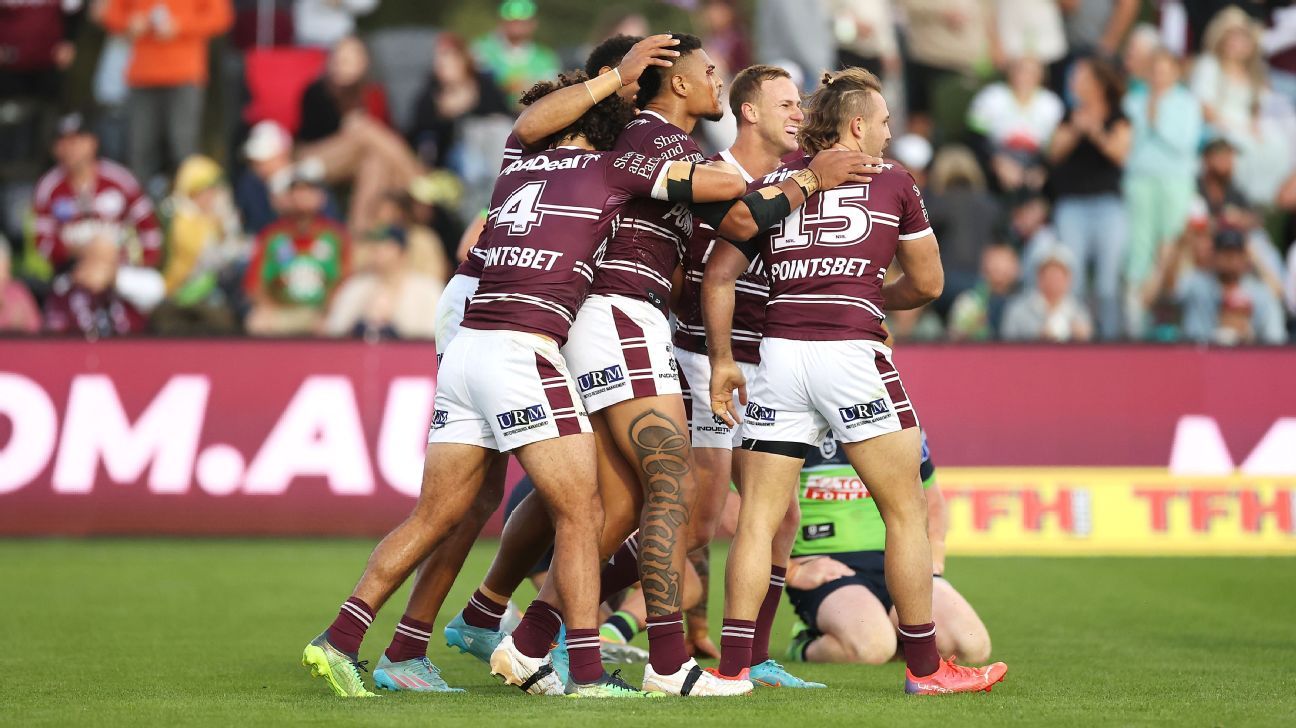 NRL Manly cruise to win over Canberra in Mudgee - ESPN