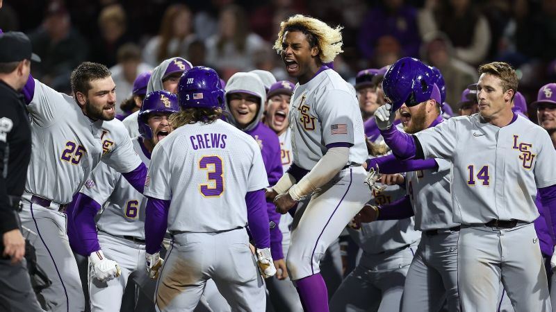 No. 19 LSU wins ninth straight series against MS State