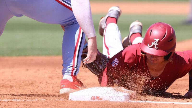 Alabama wins first road sweep vs. Rebels since 1997