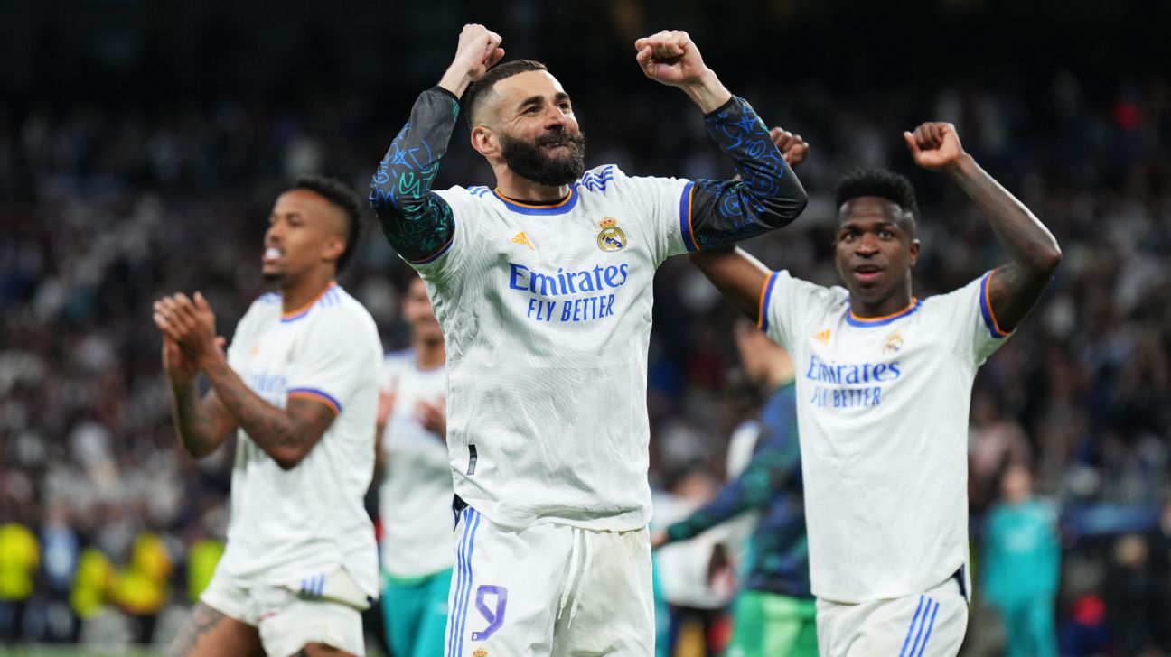 Benzema firma su gol número 15 y se coloca a dos del récord de CR7 - ESPN