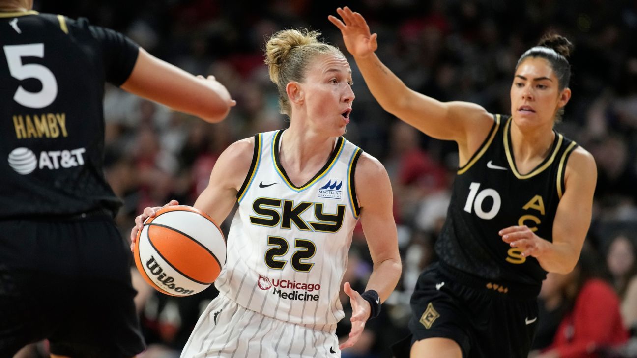 Chicago Sky stage biggest comeback in WNBA history to beat Las Vegas ...